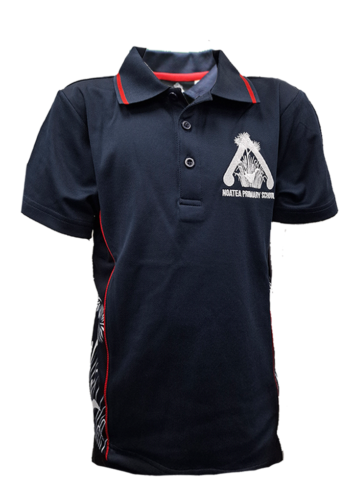 Ngatea Primary School SS Polo Navy/Red | Ngatea Primary School